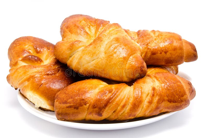 Group of Delicious Buns on Plate Stock Photo - Image of taste, snack ...