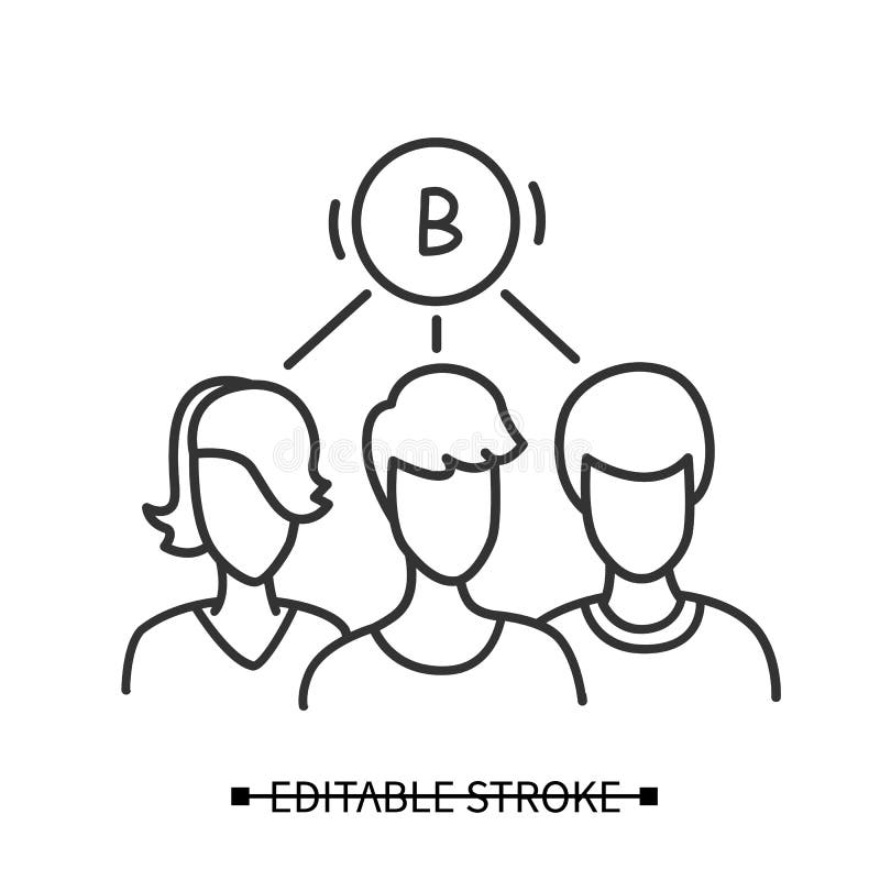 Group Demand Icon. Clients with Common Preferences. Vector Illustration ...