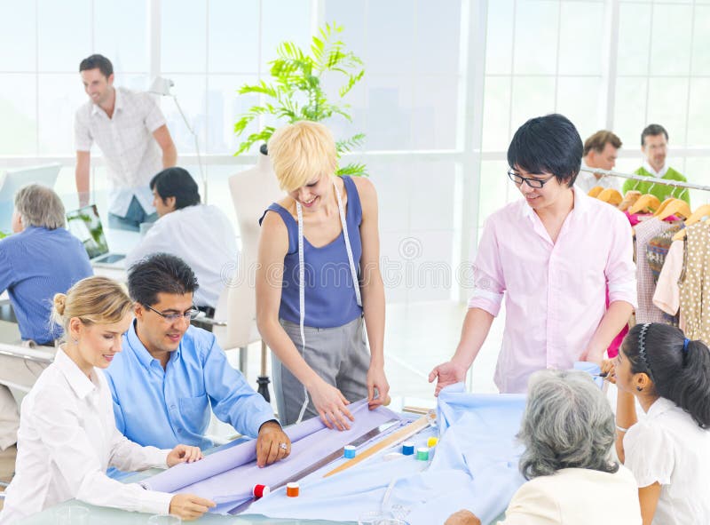 Group of Designer in the Office Stock Image - Image of connection ...