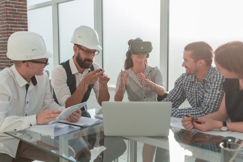 Group of Designers and Architects Discussing a New Project Stock Image ...