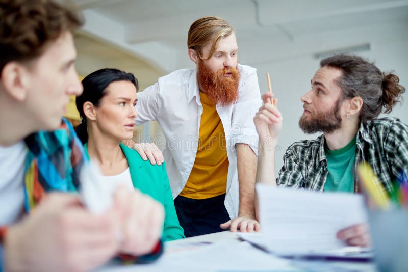 Creative Designers Working in Team Stock Image - Image of design ...