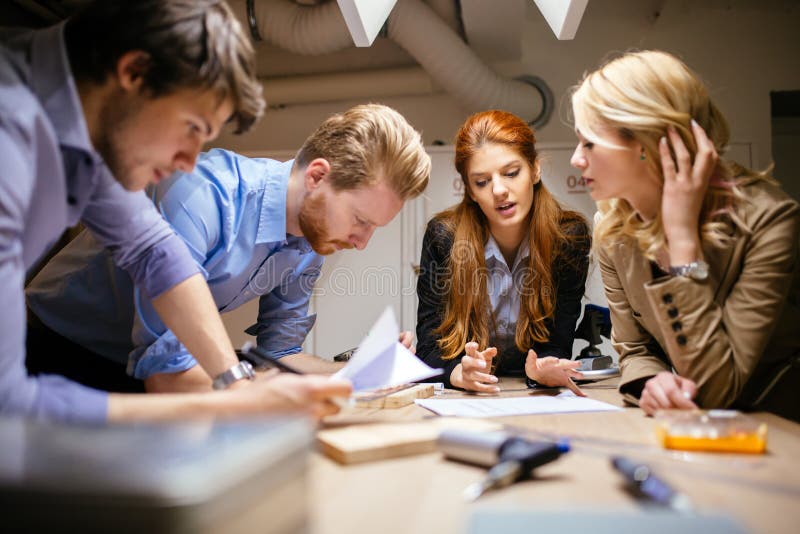 Group of Designers Working on a Project Stock Photo - Image of ...