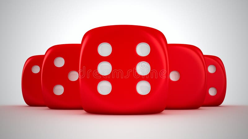 Group of dice stock illustration. Illustration of luck - 29584998