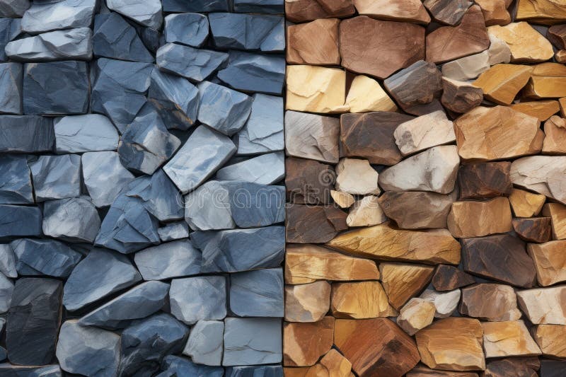 A Group of Different Colored Rocks Stock Illustration - Illustration of ...