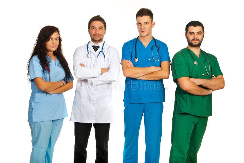 Group of Doctors with Masks Stock Image - Image of healthcare, hospital ...