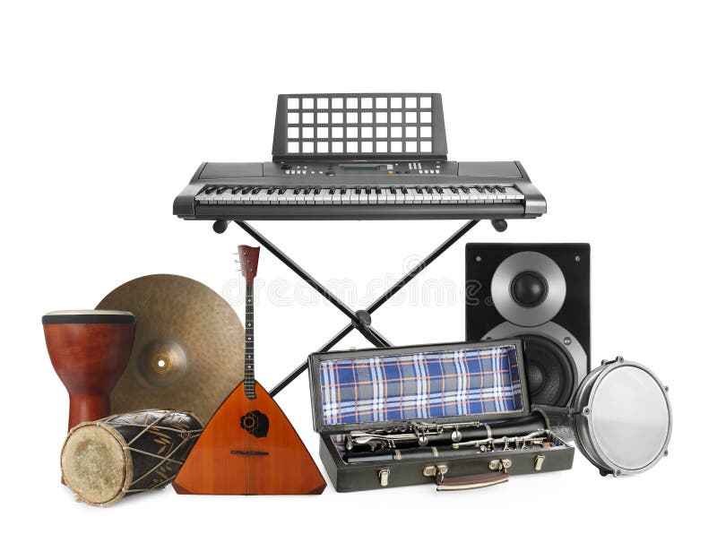 Musical Instruments Pile Stock Illustrations – 50 Musical Instruments ...