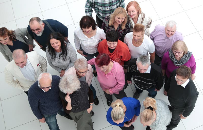 Group of Different Senior People Looking at You Stock Image - Image of ...