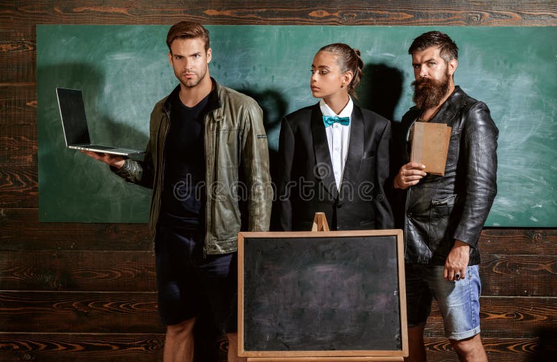 Group of Different Students in Classroom at College, School or ...