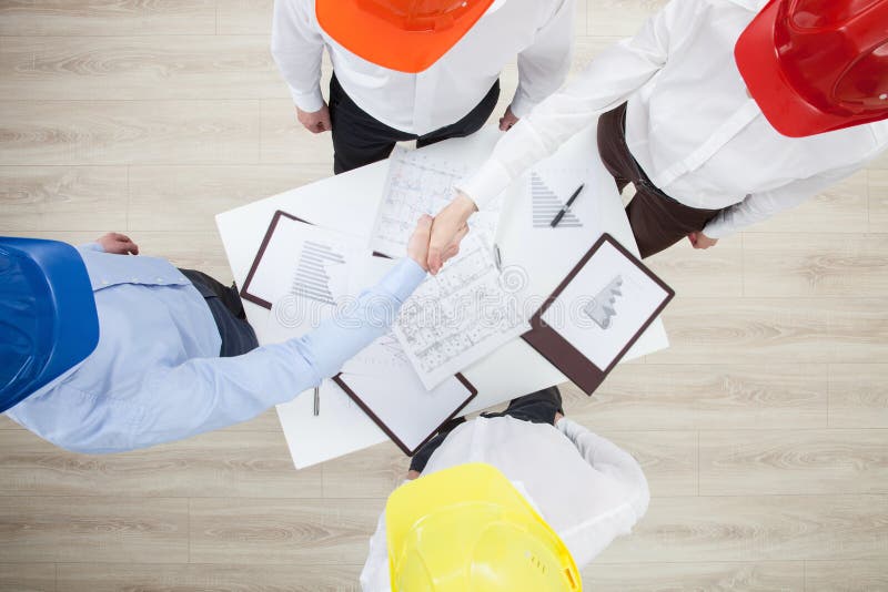 Group Discussion in a Construction Company Stock Image - Image of ...