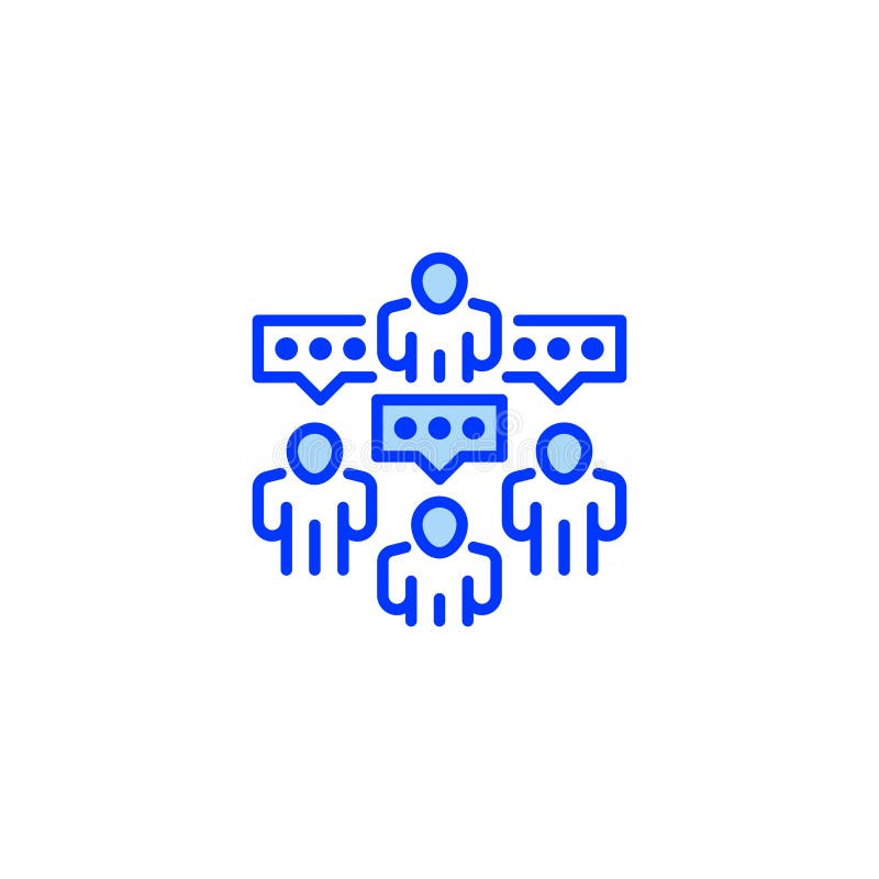 Group Discussion Symbol Stock Illustrations – 29,828 Group Discussion ...