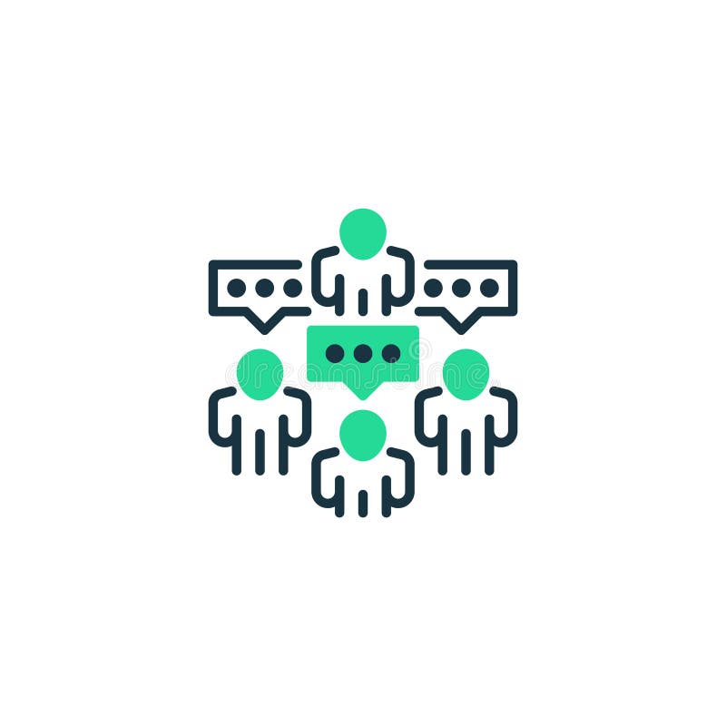 Group Discussion Symbol Stock Illustrations – 29,828 Group Discussion ...