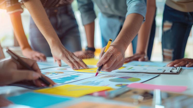 A Group Discussion Taking Place in Front of an Evidence Board in a ...