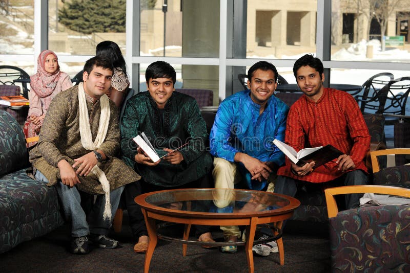 Group of Indian College Students. Stock Photo - Image of horizontal ...