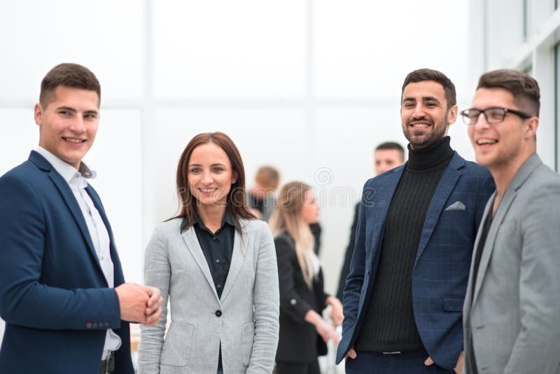 Group of Diverse Employees Standing in the Office Stock Image - Image ...