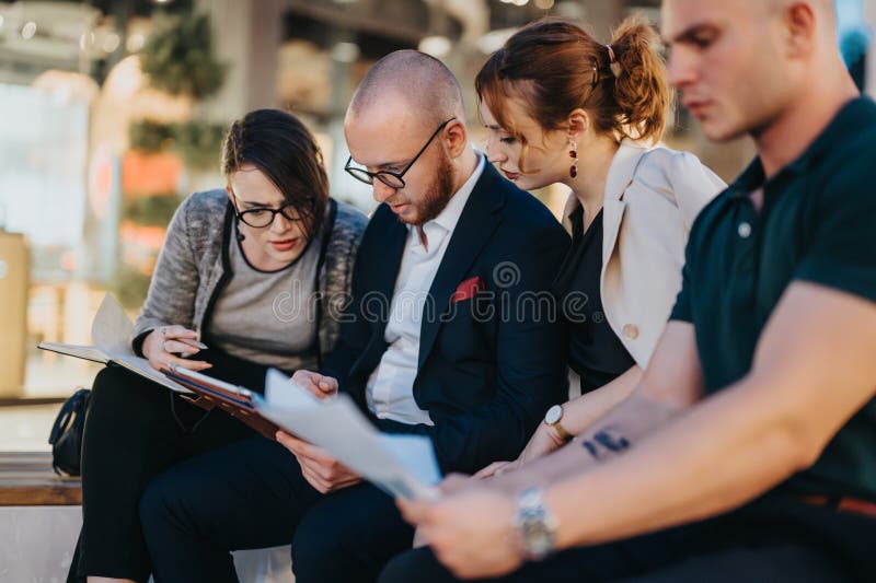 Group of Diverse Entrepreneurs Collaborating and Strategizing in an ...