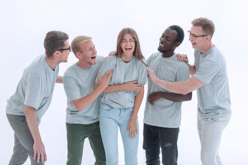 Friendly People Standing In A Circle Stock Photo - Image of practice ...