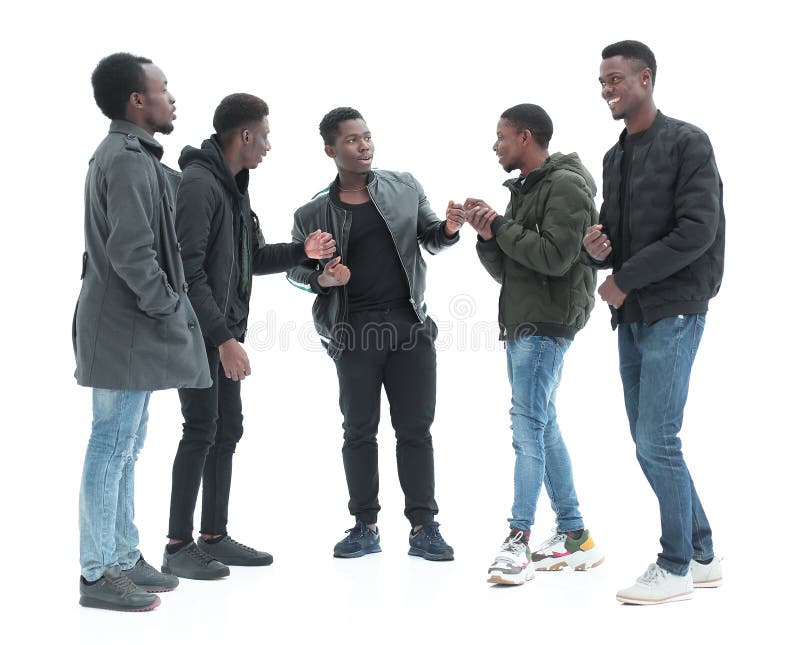 Two Guys Discussing while Working on Laptop Stock Photo - Image of ...