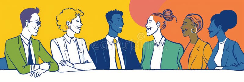 A Group of Diverse Individuals Engaged in Conversation Symbolizing ...