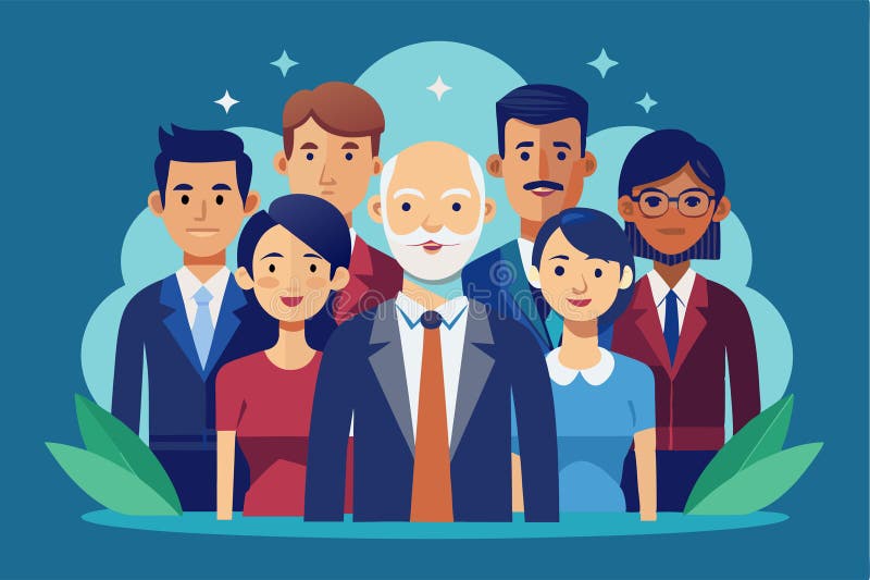 A Group of Diverse Leaders Stands Together, Showcasing Unity and ...