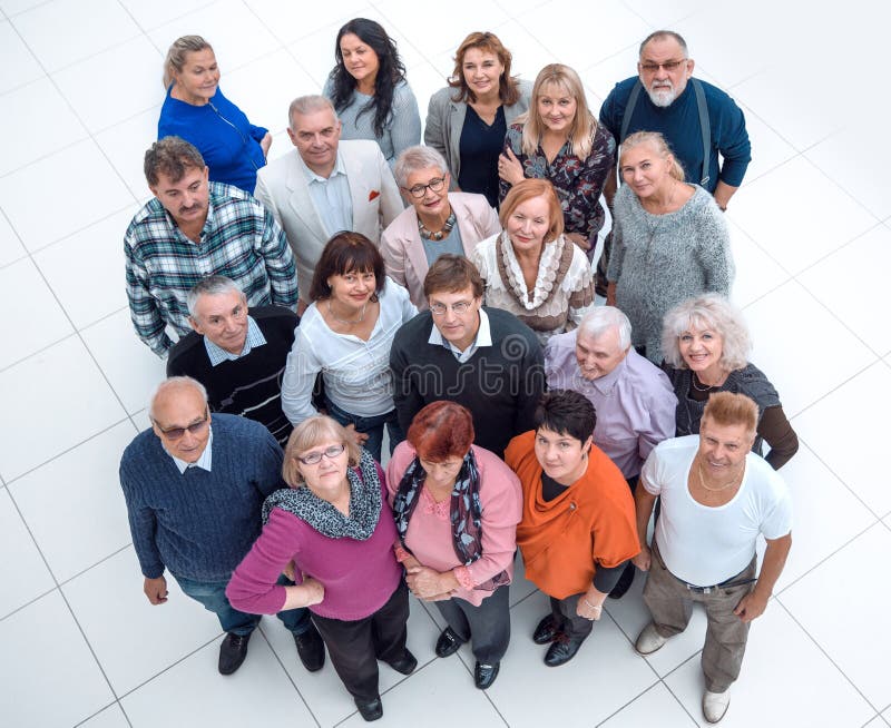 Group of Diverse Mature People, Looking at You Stock Photo - Image of ...