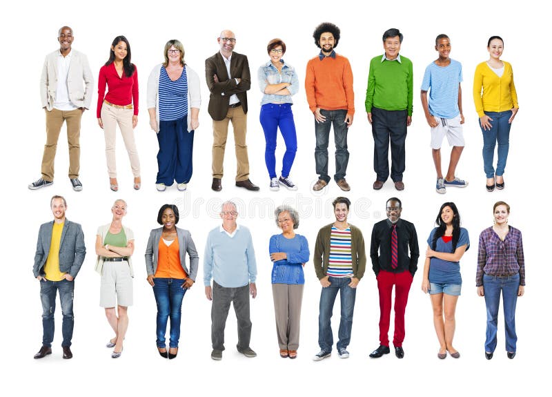 Group of Diverse Multiethnic Colourful People Stock Photo - Image of ...