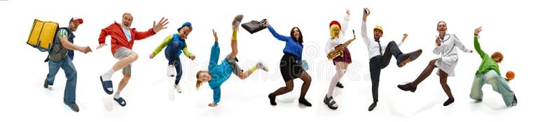 Group of Diverse People from Different Professions and Lifestyles ...