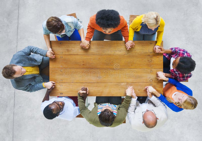 Group of Diverse People Holding Hands Stock Image - Image of strength ...