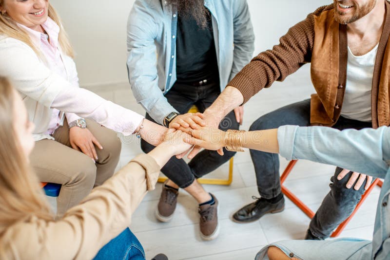 Group of People during the Psychological Therapy Indoors Stock Image ...
