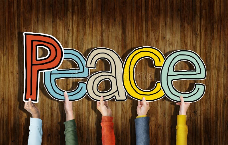 Group of Diverse People S Hands Holding Peace Stock Photo - Image of ...