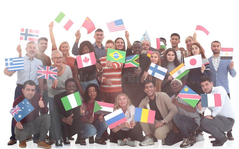 Standing Flags of Different Countries Stock Image - Image of countries ...