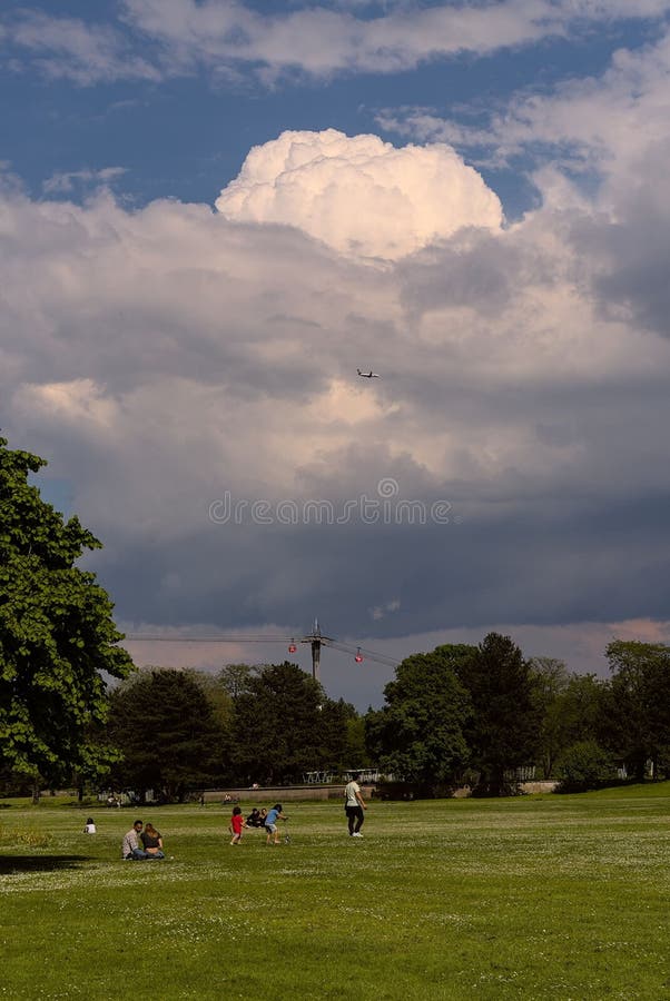 Group of Diverse People Standing in a Lush, Green Field, Basking in the ...