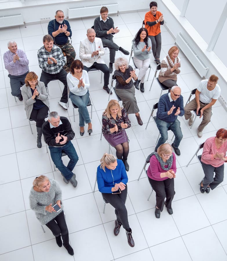 Group of Diverse People Talking in a Conference Room. Stock Image ...