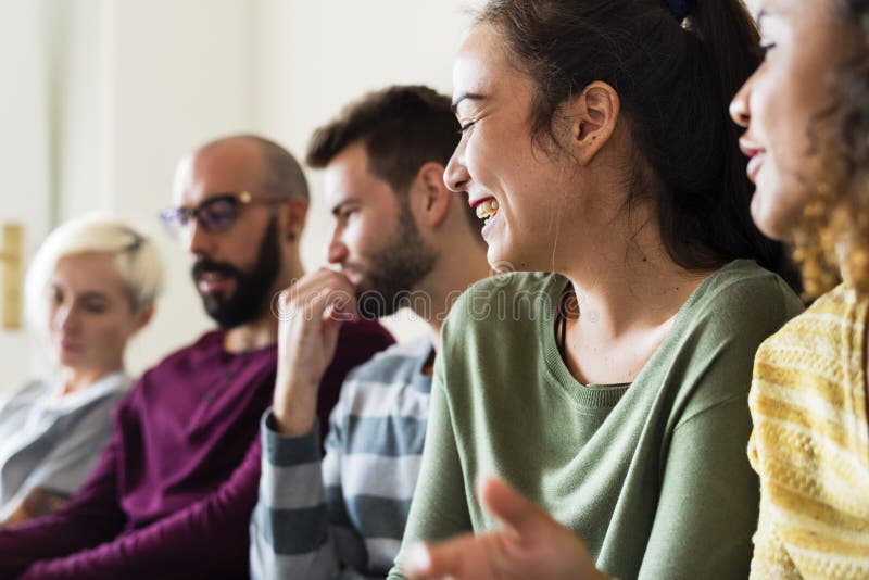 Group of Diverse People Talking Together Stock Photo - Image of mature ...