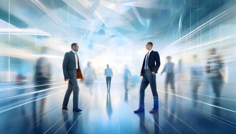 Group of Diverse People with Teamwork with Motion Blur and Movement ...