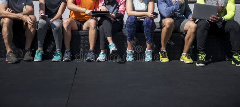 Group of Diverse People Using Digital Devices Stock Image - Image of ...