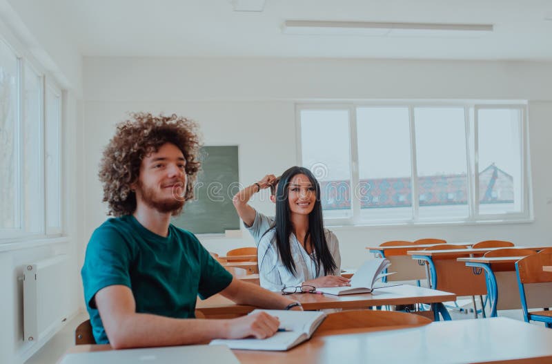 A Group of Diverse Students Engages in Lively Discussion As they ...