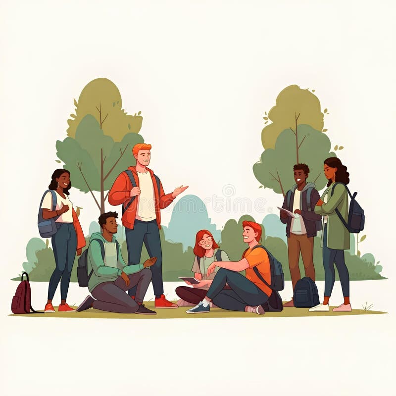 Discussion Outdoors Stock Illustrations – 1,866 Discussion Outdoors ...