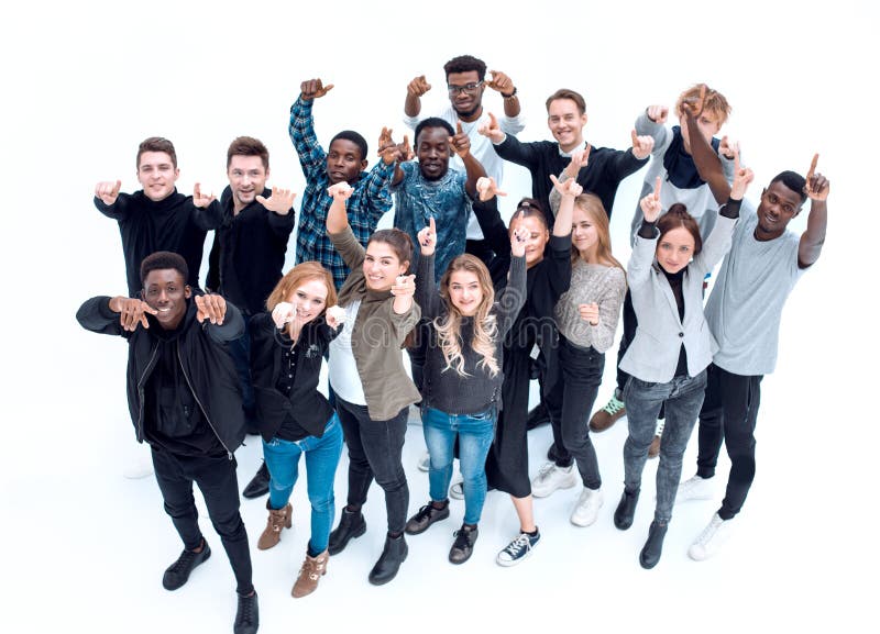 Group of Diverse Young People Looking at the Camera Stock Photo - Image ...