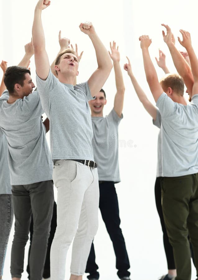 Group of Diverse Young People Showing Their Unity. Stock Photo - Image ...
