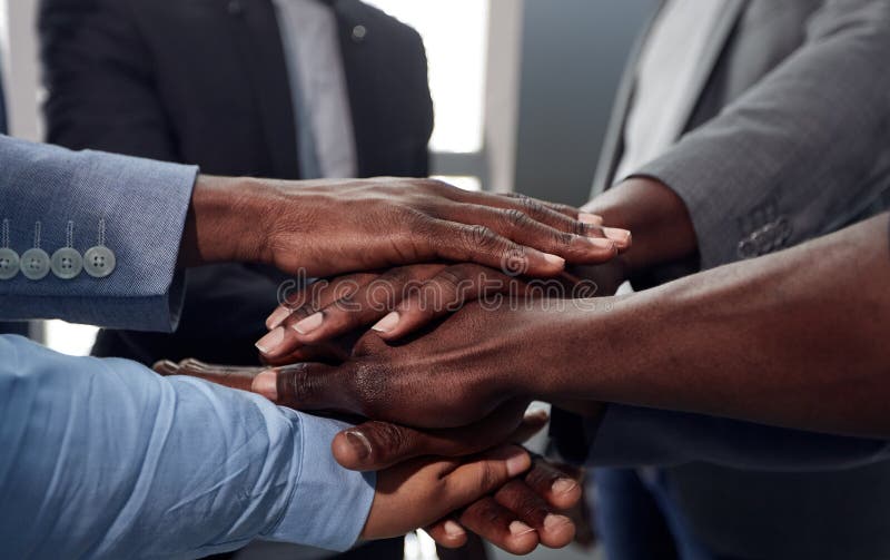 Group of Diversity People Hands Stack Support Together Stock Photo ...