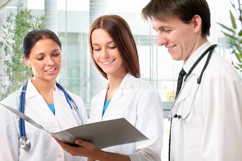 Group of doctors stock image. Image of clean, light, clinic - 26231475