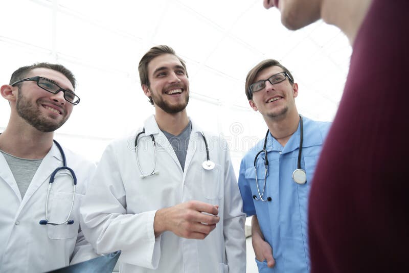 Group of Doctors Advising the Patient Stock Image - Image of human ...