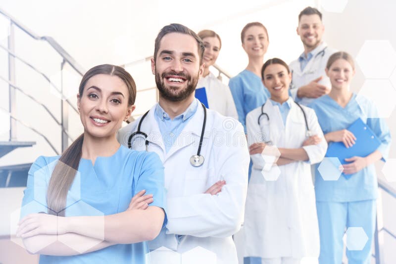 Group of doctors in clinic stock photo. Image of doctors - 151642996