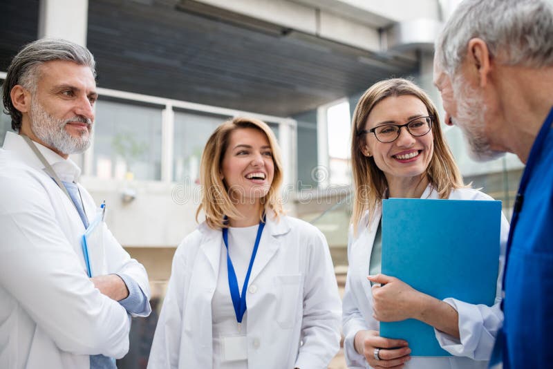 Group of Doctors on Conference, Medical Team Discussing Issues. Stock ...