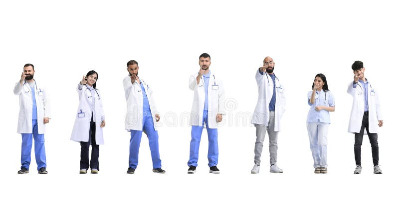 A Man, on a White Background, in Full Height, with a Briefcase Stock ...