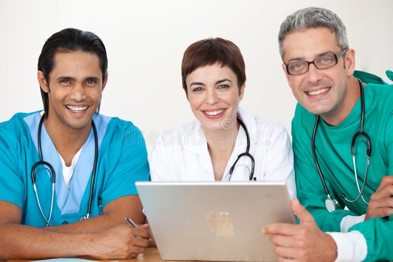 Group of Doctors in a Meeting Stock Image - Image of discussion ...