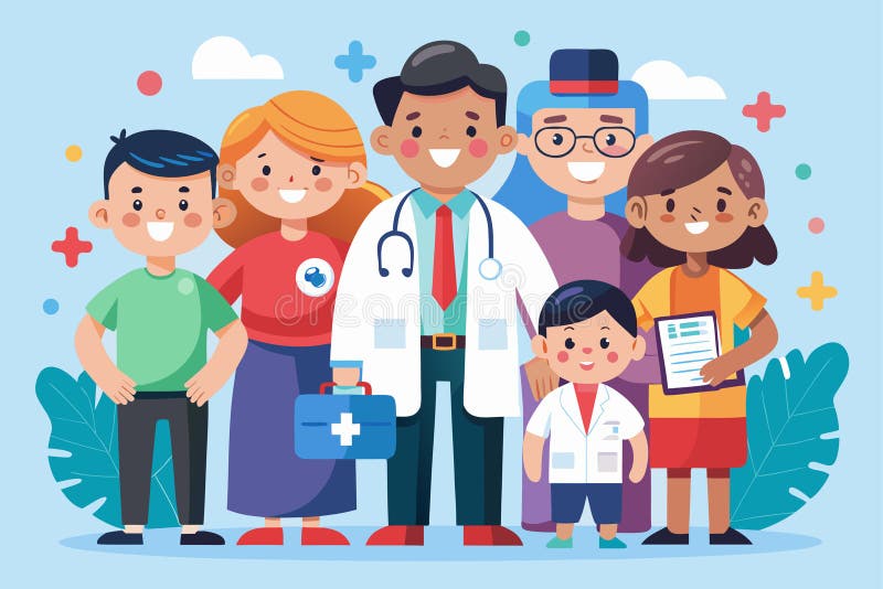 Group of Doctors and Patients Engaged in Trauma Care at a Hospital ...