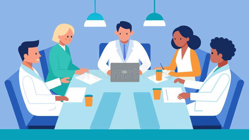 Doctors Discussion Table Stock Illustrations – 114 Doctors Discussion ...