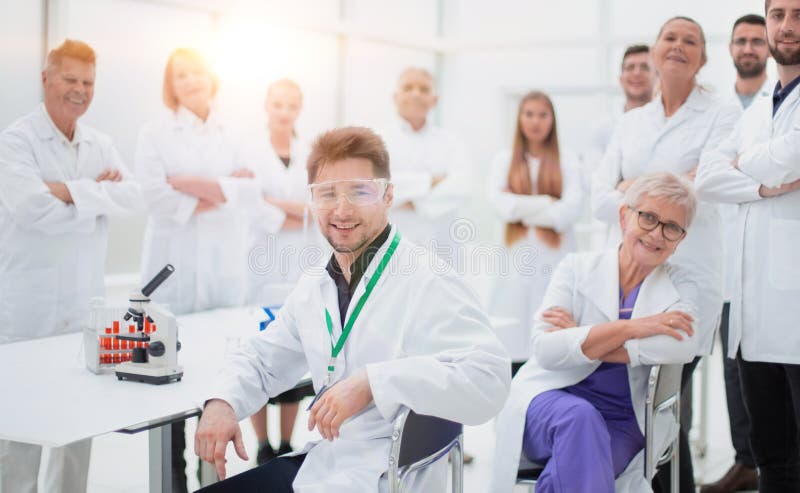 Group of Doctors and Scientists Standing in the Laboratory. Stock Photo ...
