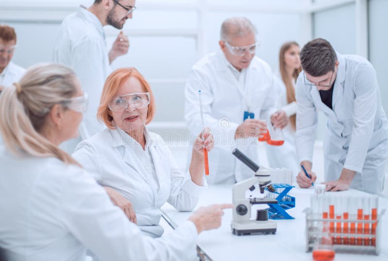 Group of Doctors and Scientists Work in the Laboratory. Stock Photo ...
